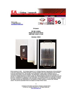 EJL Wireless Research Analyzes Ericsson 5G NR AIR 3219